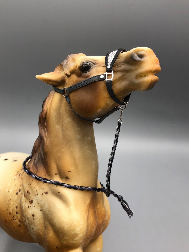 Traditional Sized Animal Print Leather Bronc Halter, MULTIPLE Colors ...