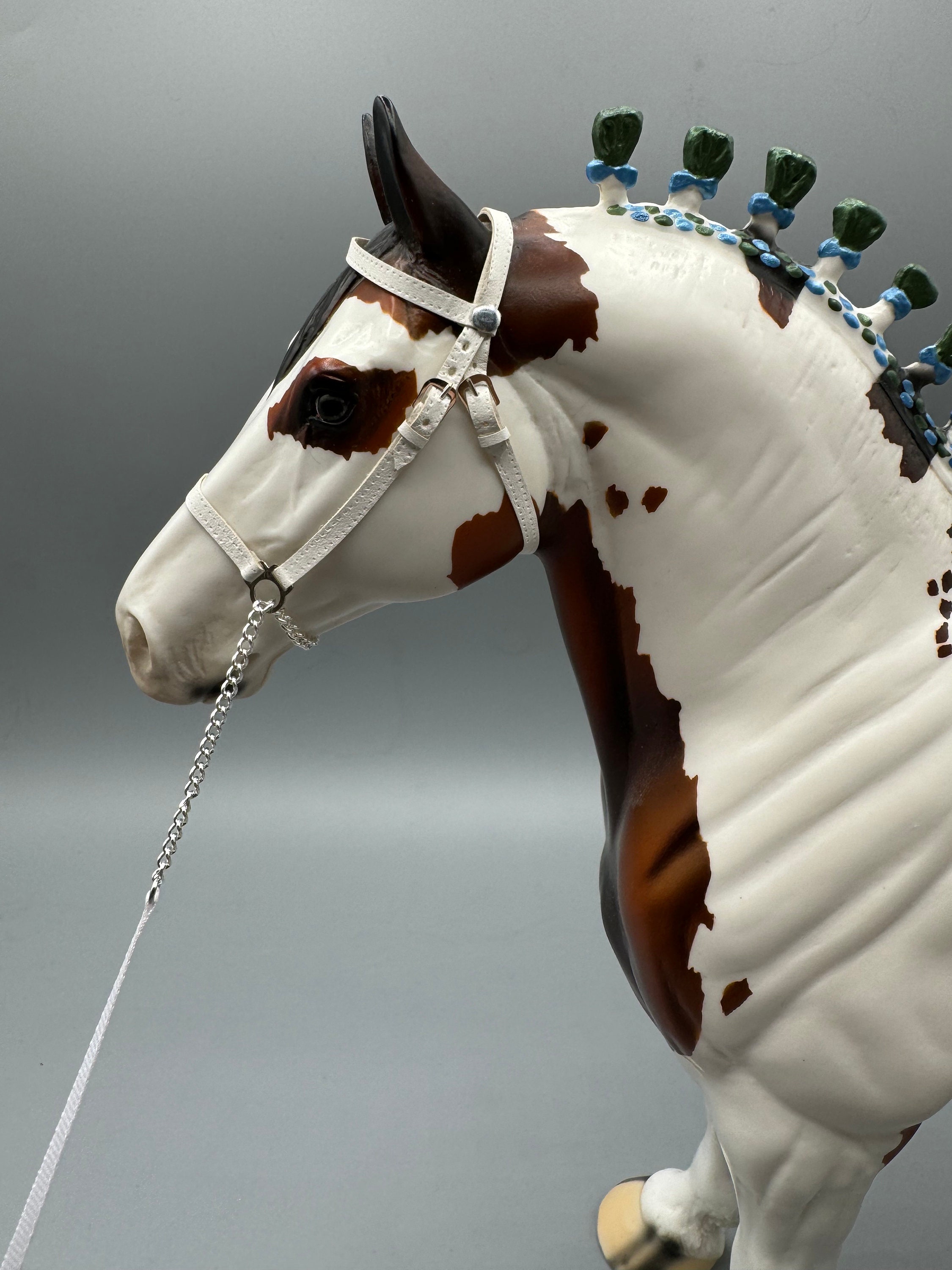 Traditional Draft Sized Leather Show Halter and Nylon Lead - Etsy