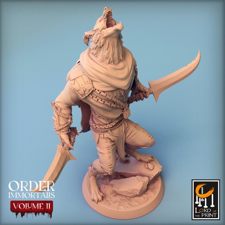 Werewolf Scream Miniature Role Playing Miniatures Dnd Miniature for ...