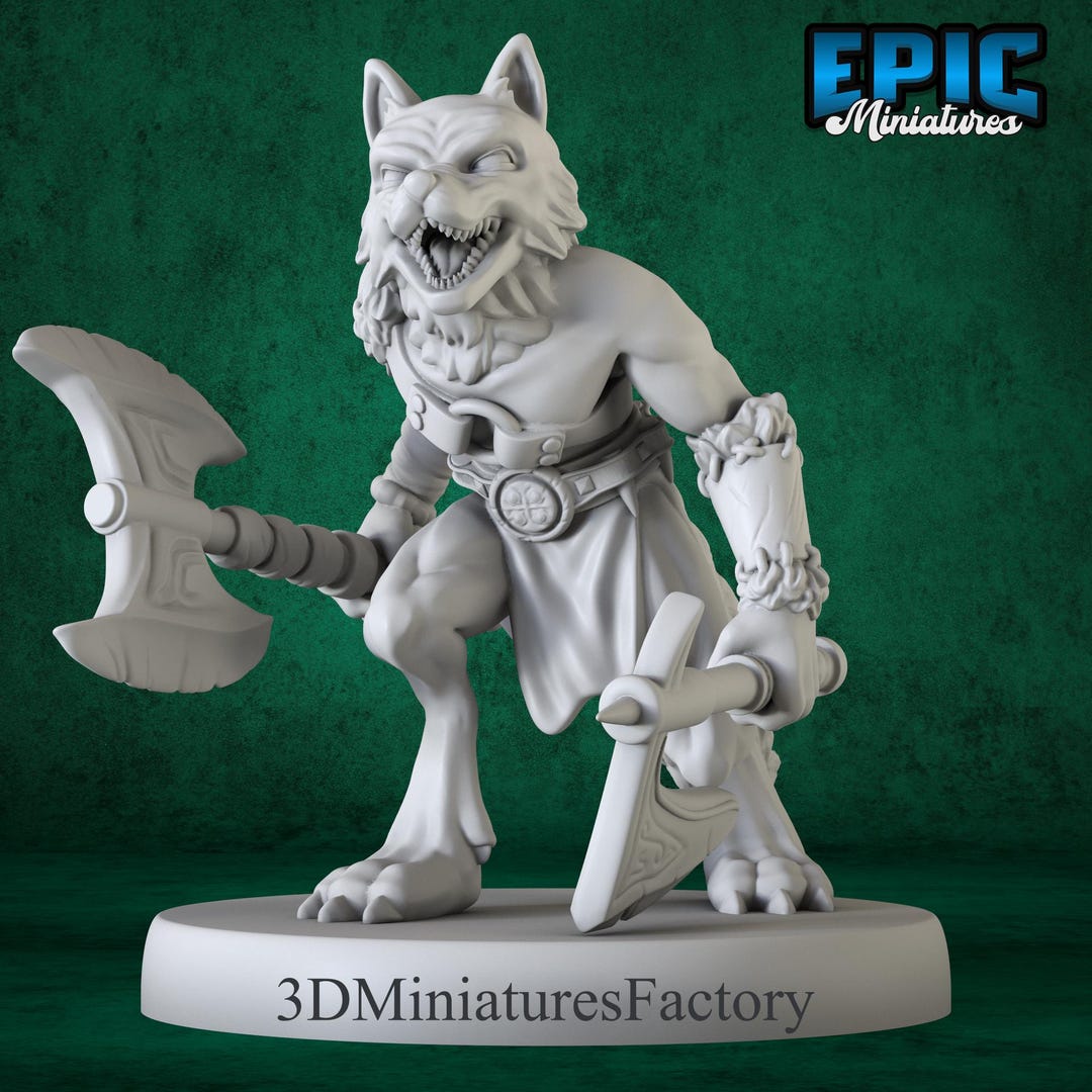 Miniature | Fox Folk Tribe Berserker- Dnd Miniature for Tabletop Games ...