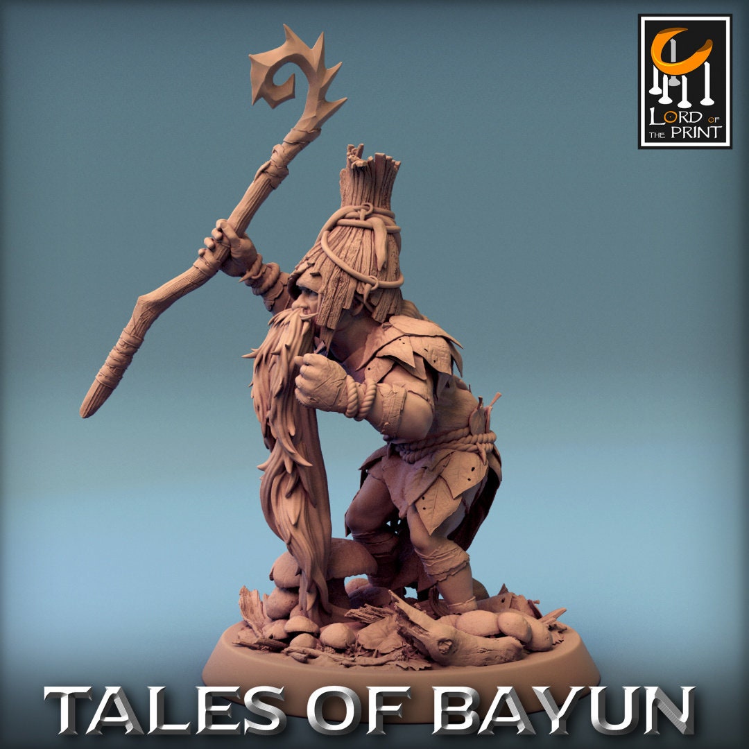Bayun Borovichok Angry Hermit 3D Miniature 25mm to 120mm 3D Printed ...