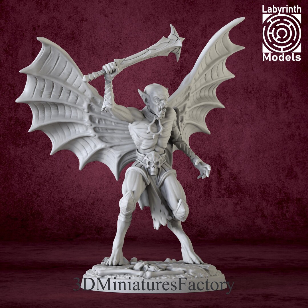 Winged Ghoul 1 - Dnd Miniature for Tabletop Games - Premium Dnd ...