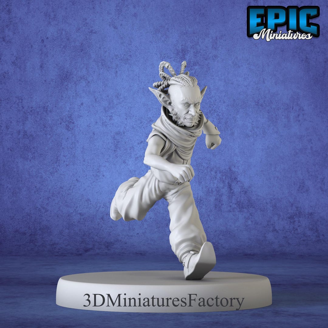 Miniature | Halfling Sorcerer Run - Dnd Miniature for Tabletop Games ...