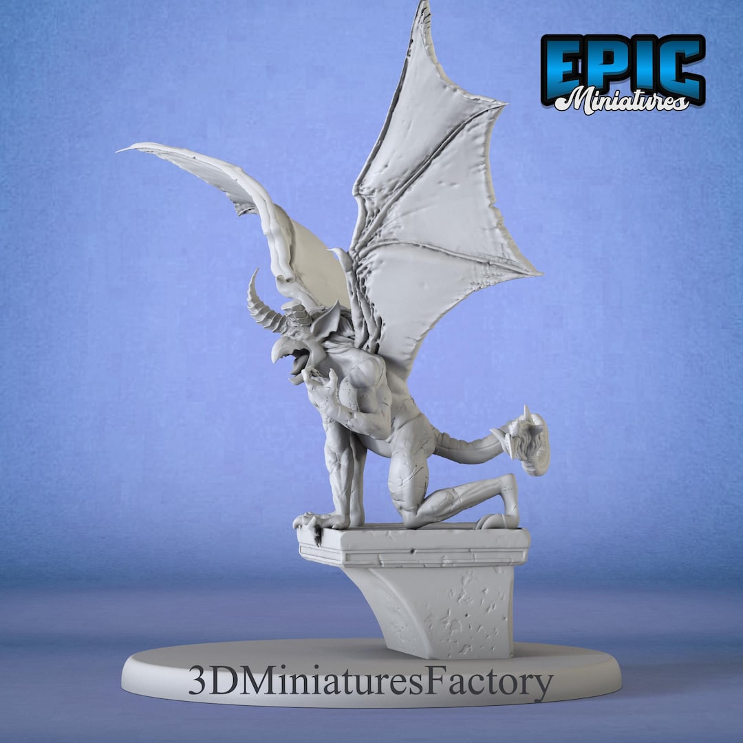 Miniature Gargoyle Dnd Miniature for Tabletop Games Premium Dnd ...