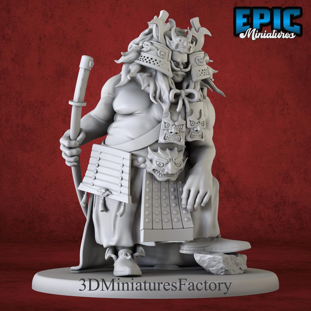 Miniature | Japanese Great Shogun - Player Dnd Miniature for Tabletop ...