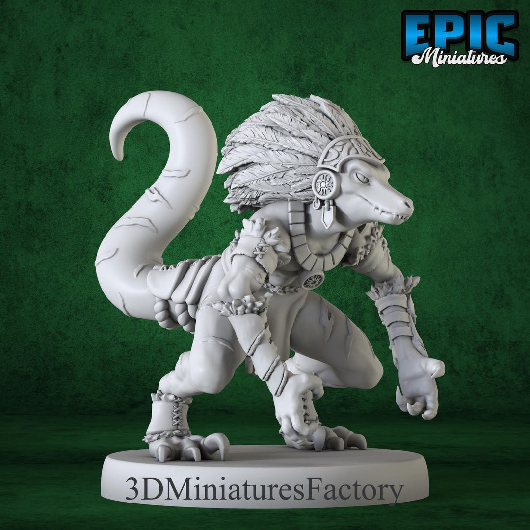 Tribe Kobold Shaman Miniature - 3D Printed Resin Figure for Dnd and ...