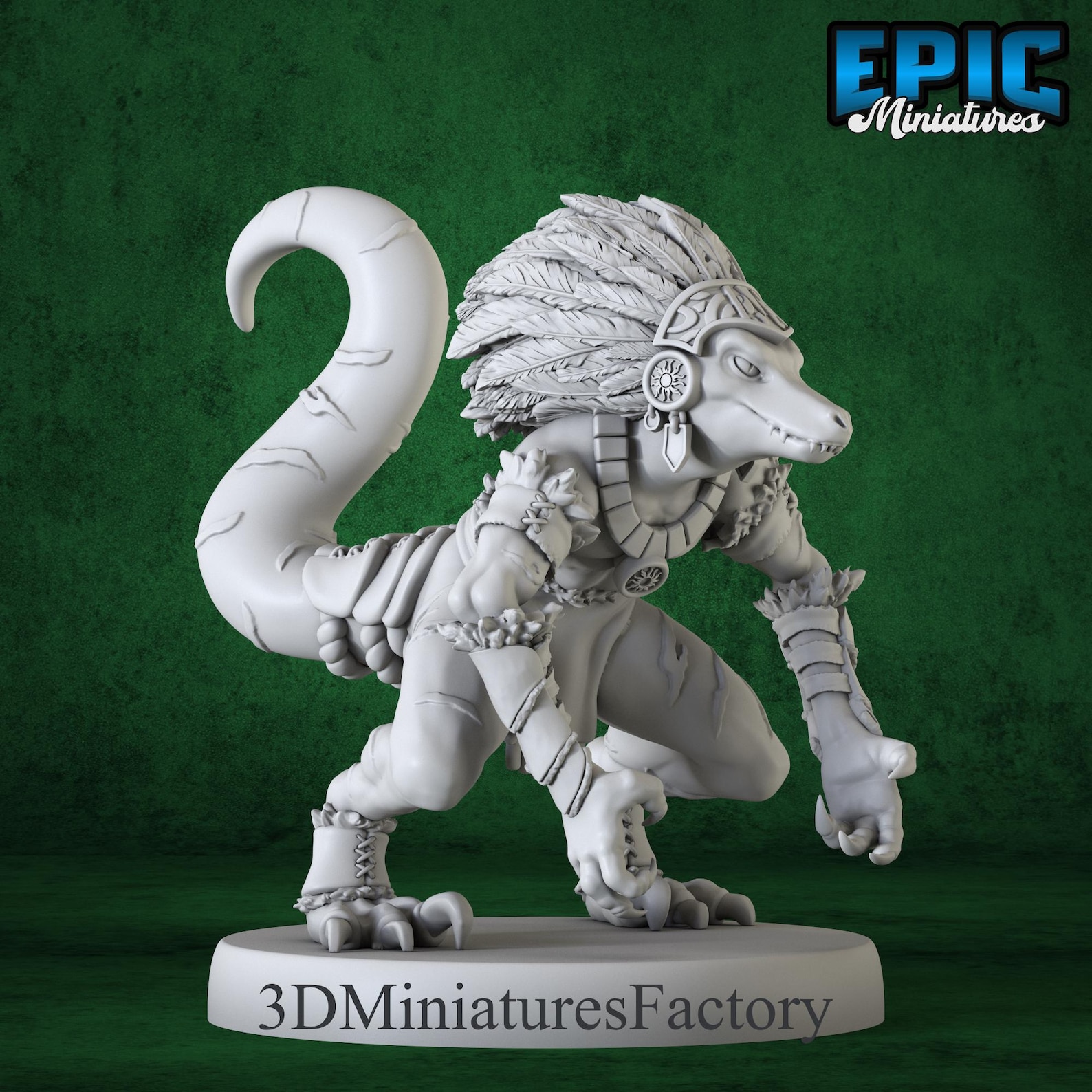 Tribe Kobold Shaman Miniature - 3D Printed Resin Figure for Dnd and ...