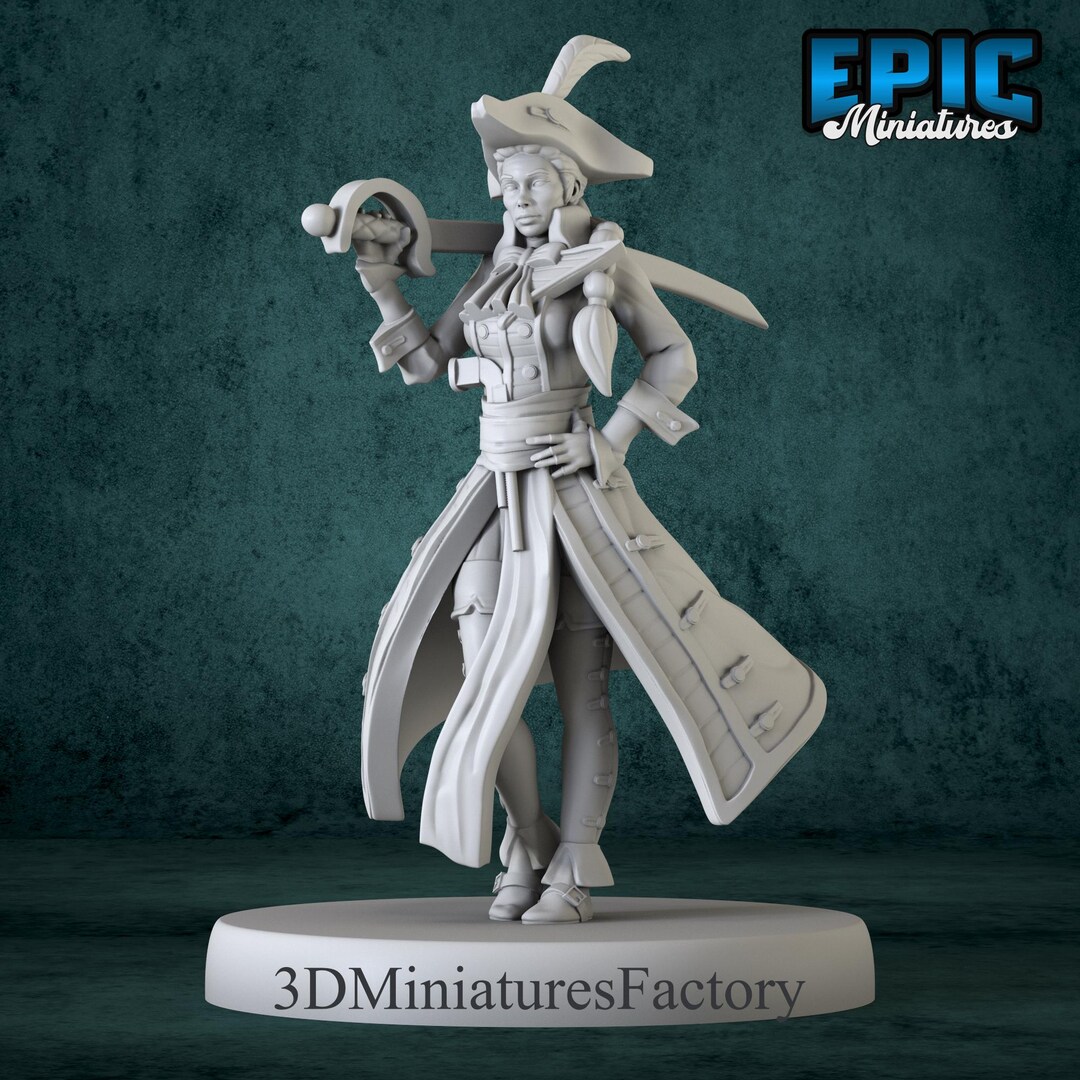 Miniature | Veteran Captain Sword - Dnd Miniature for Tabletop Games ...