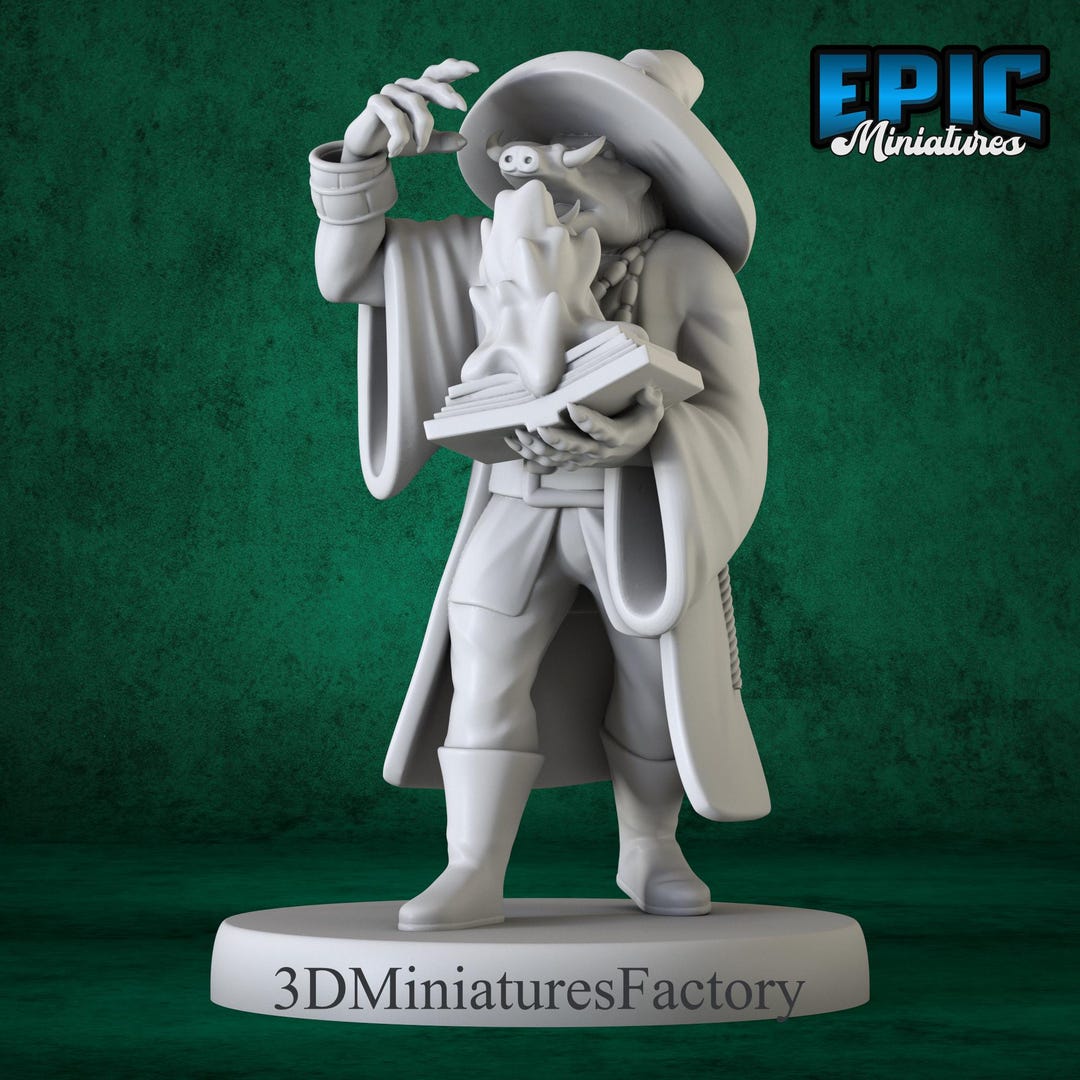 Miniature | Warthog Folk Tribe Wizard - Dnd Miniature for Tabletop ...