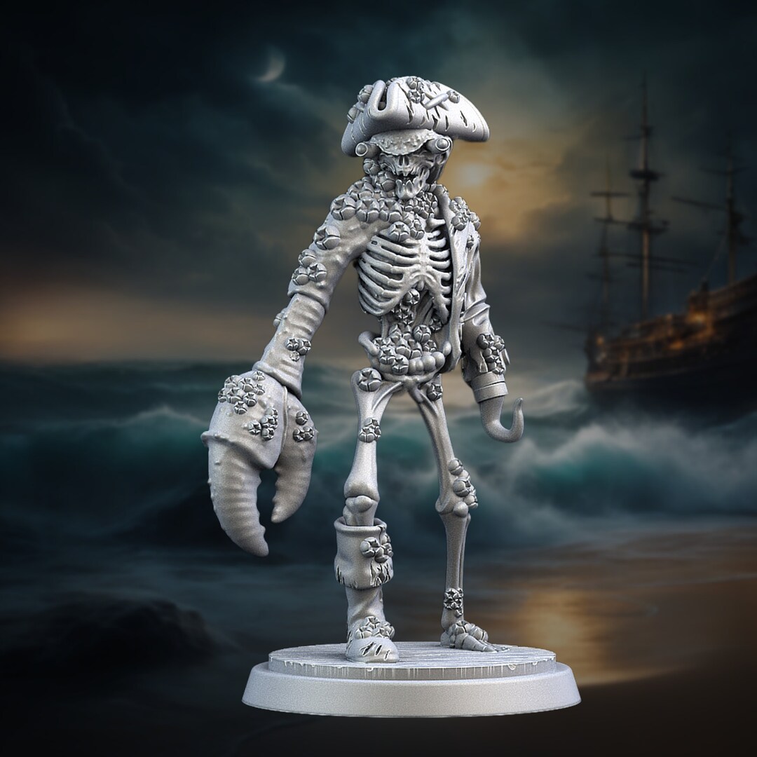 Crab Pirate Miniatures Dungeons and Dragons Dnd Miniature for Tabletop ...