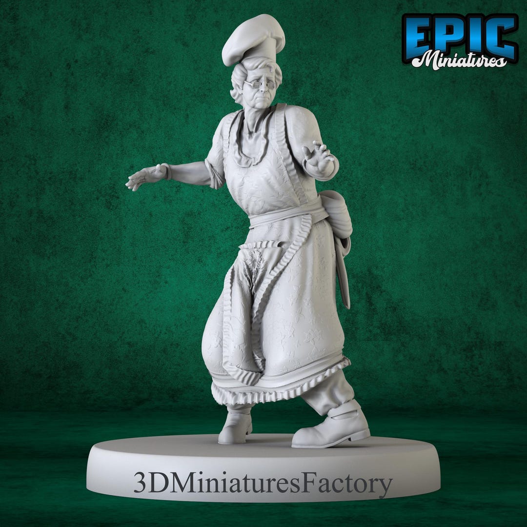 Miniature | Grandma Afraid - Dnd Miniature for Tabletop Games - Premium ...