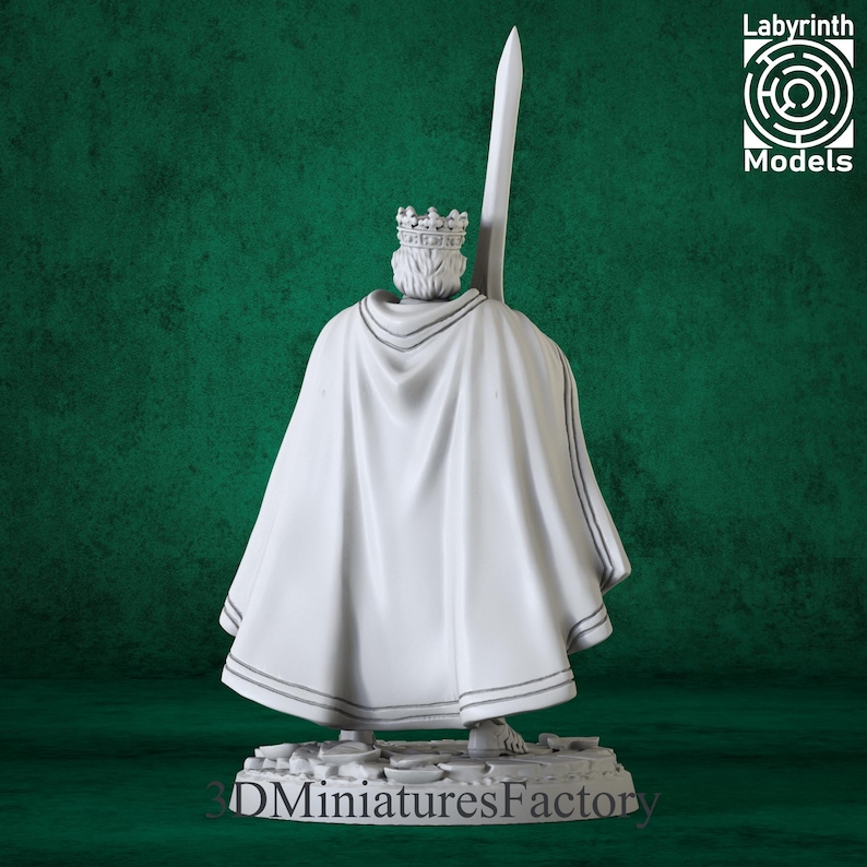 Miniature | King Arthurt - Dnd Miniature for Tabletop Games - Premium ...