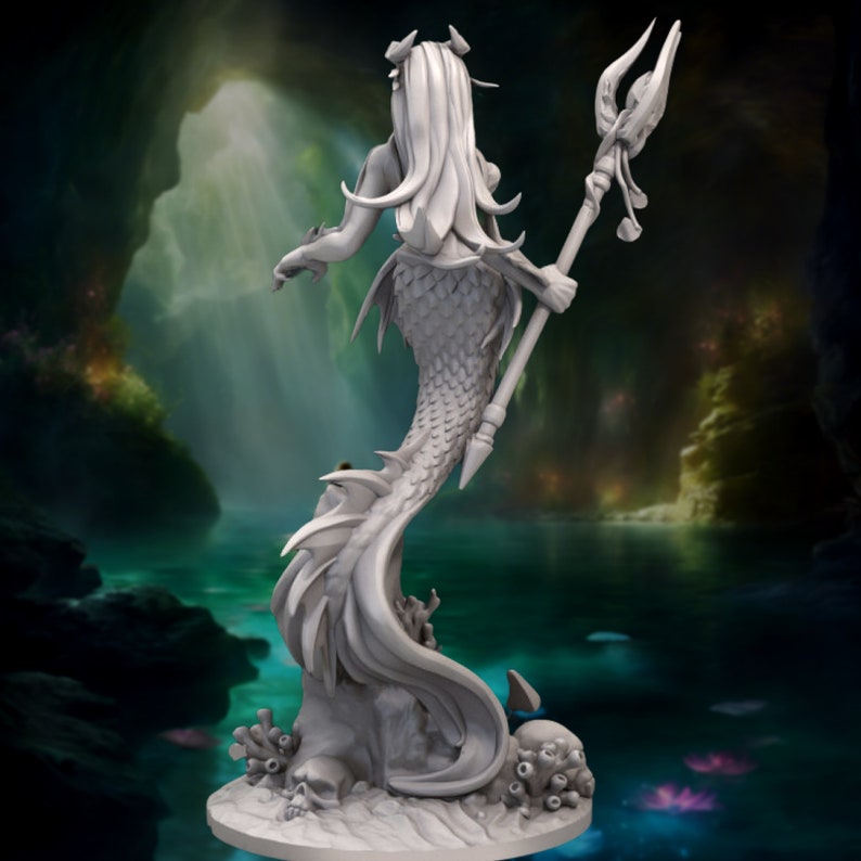 Female Miniature Siren Dnd Miniature for Tabletop Games Premium Dnd ...