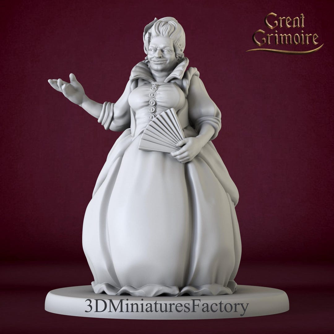 Miniature | Female Ophelia Fitzalan - Dnd Miniature for Tabletop Games ...