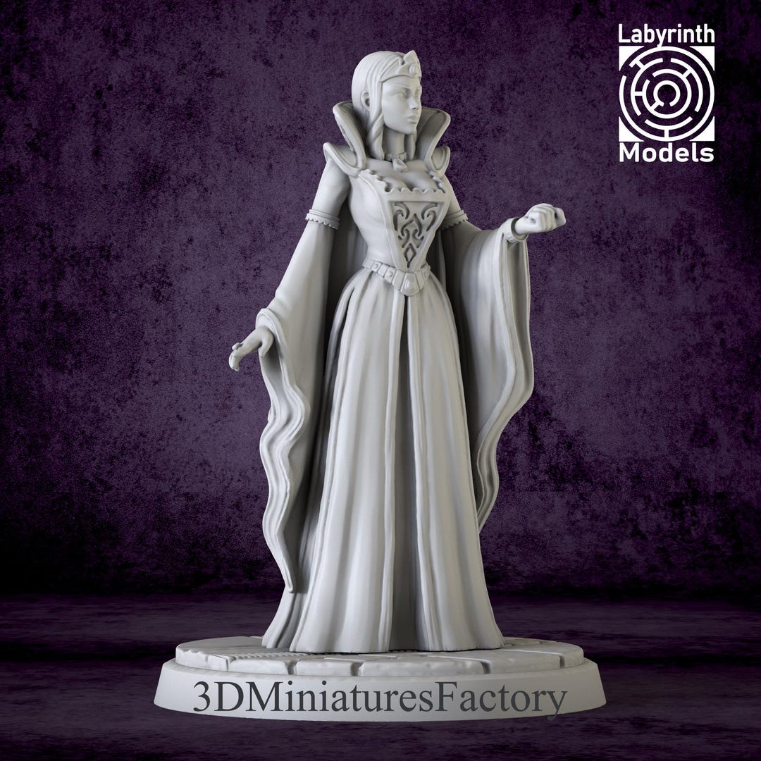 Female Miniature Countess From 28mm - Dnd Miniature for Tabletop Games ...