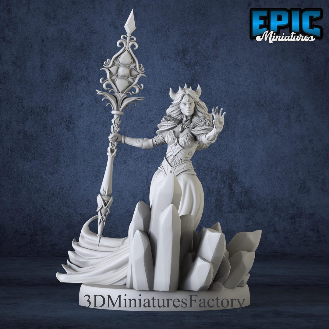 3D Printed Grendels Mother Magic Miniature: Dnd Tabletop RPG Figure (28 ...