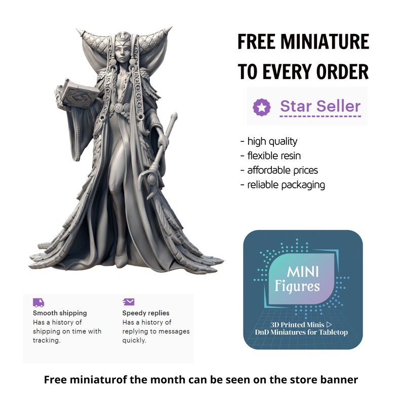 Vampire Miniature Dnd Miniature for Tabletop Games Premium Dnd ...