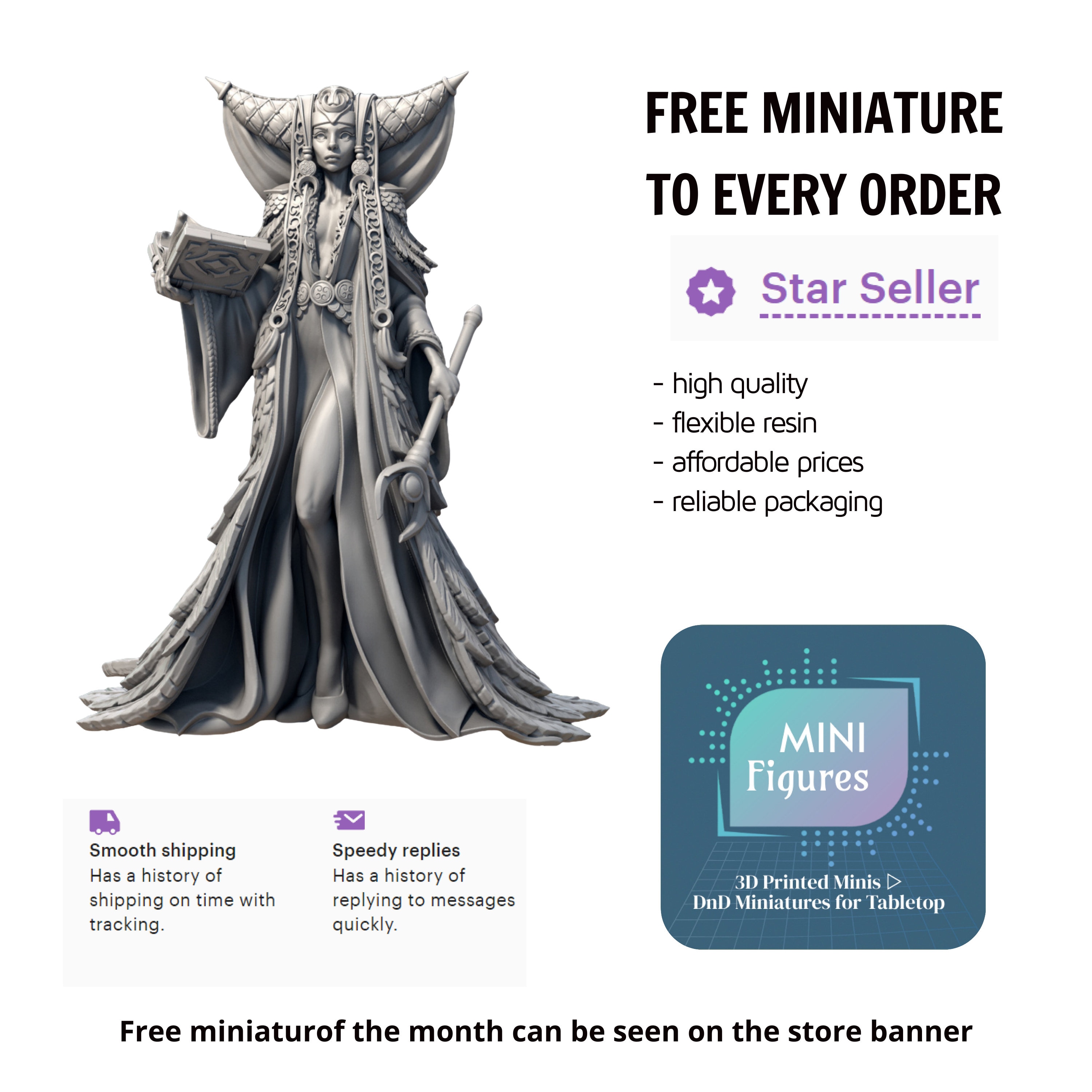 Vampire Miniature Dnd Miniature for Tabletop Games Premium Dnd ...