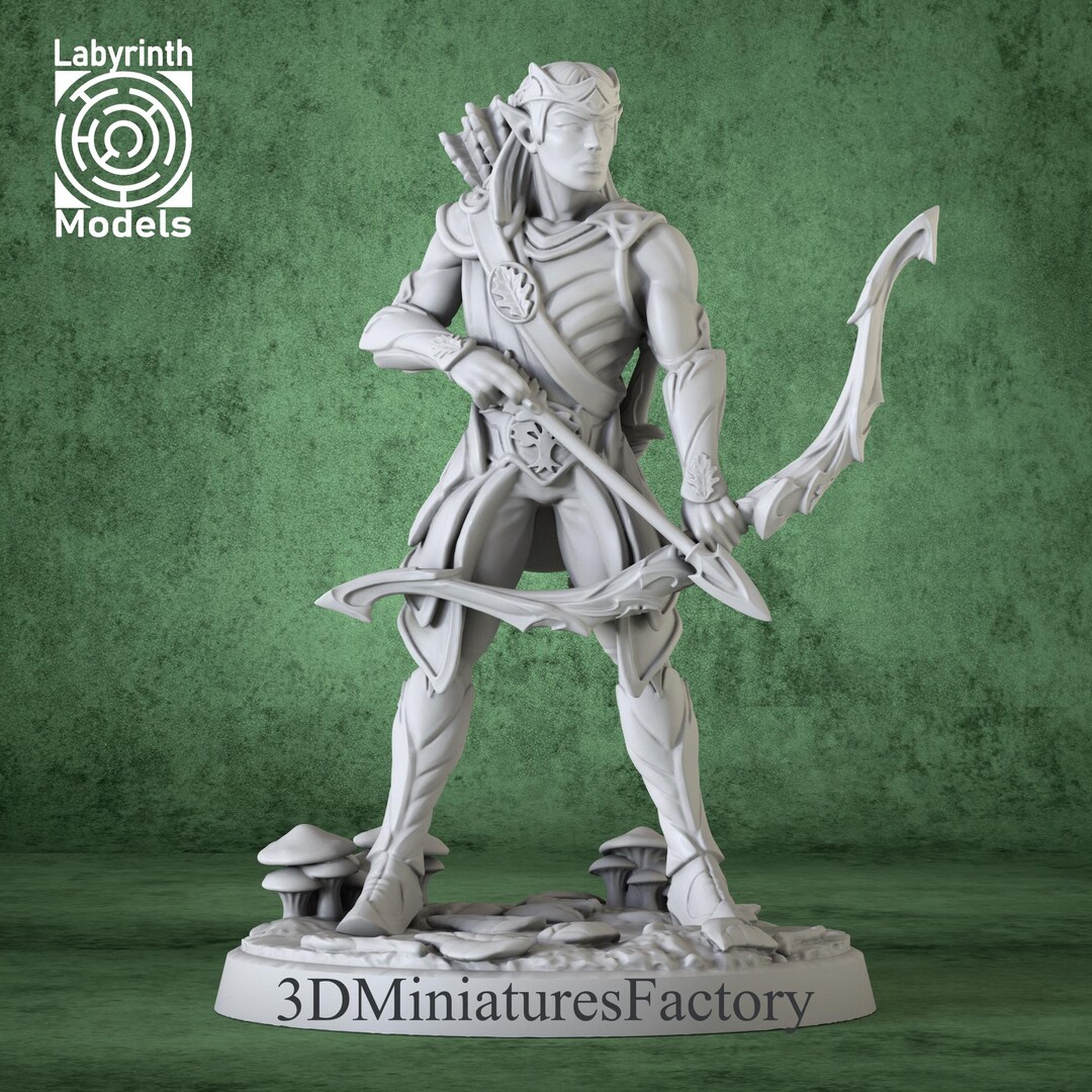 Elf Miniature - Dnd Miniature for Tabletop Games - Premium Dnd ...