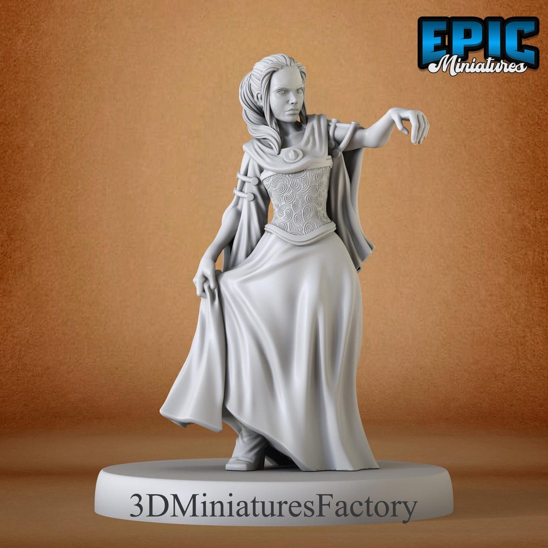 Noble Princess Miniature | 3D Printed Dnd Figure - Etsy Canada
