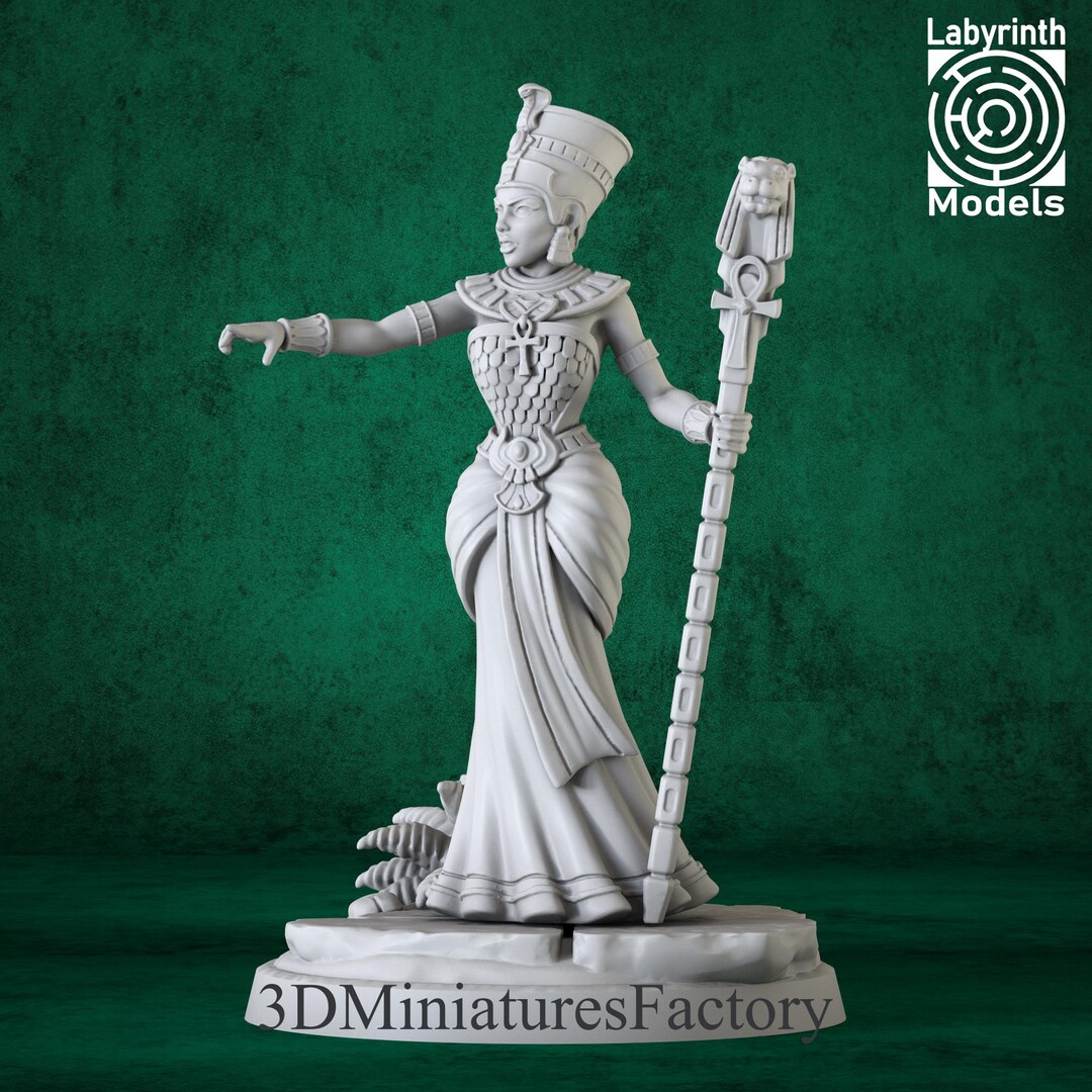 Priestess of Taweret Miniature – Resin Figure for Dnd and Tabletop Rpgs ...