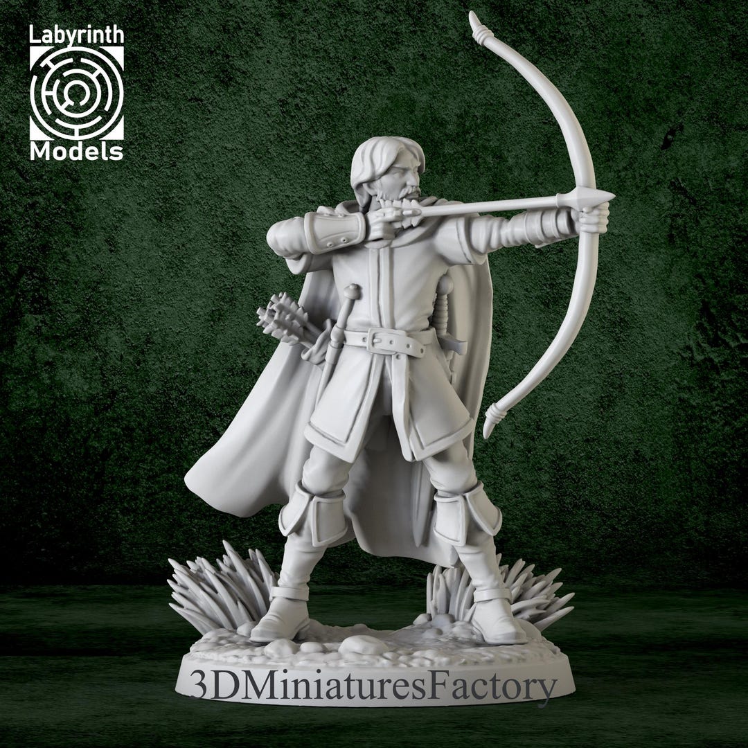 Miniature | Sherwood Outlaw Arche Miniature - Dnd Miniature for ...