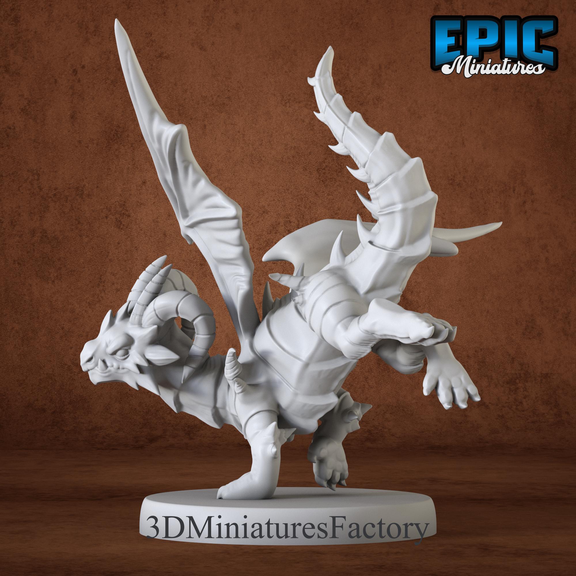 Miniature | Dragon Wyrmling Flying - Dnd Miniature for Tabletop Games ...