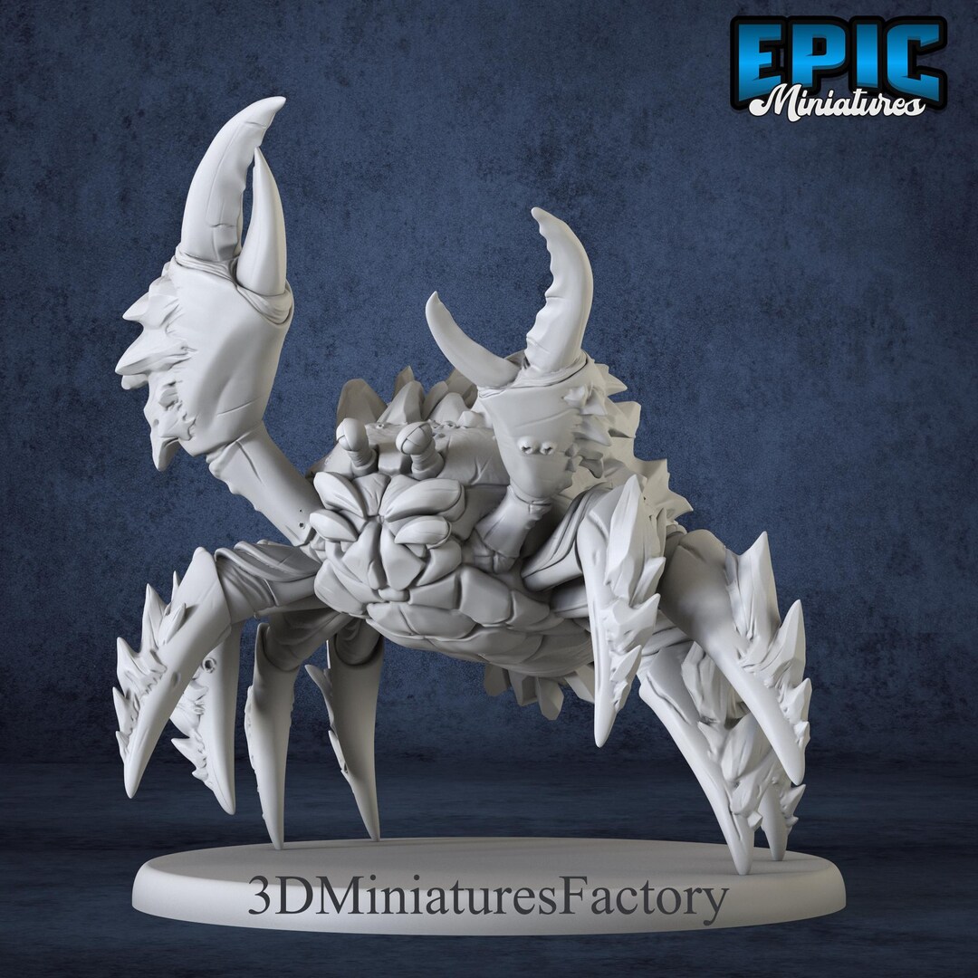 Miniature Frost Crab Attack Dnd Miniature for Tabletop Games Premium ...