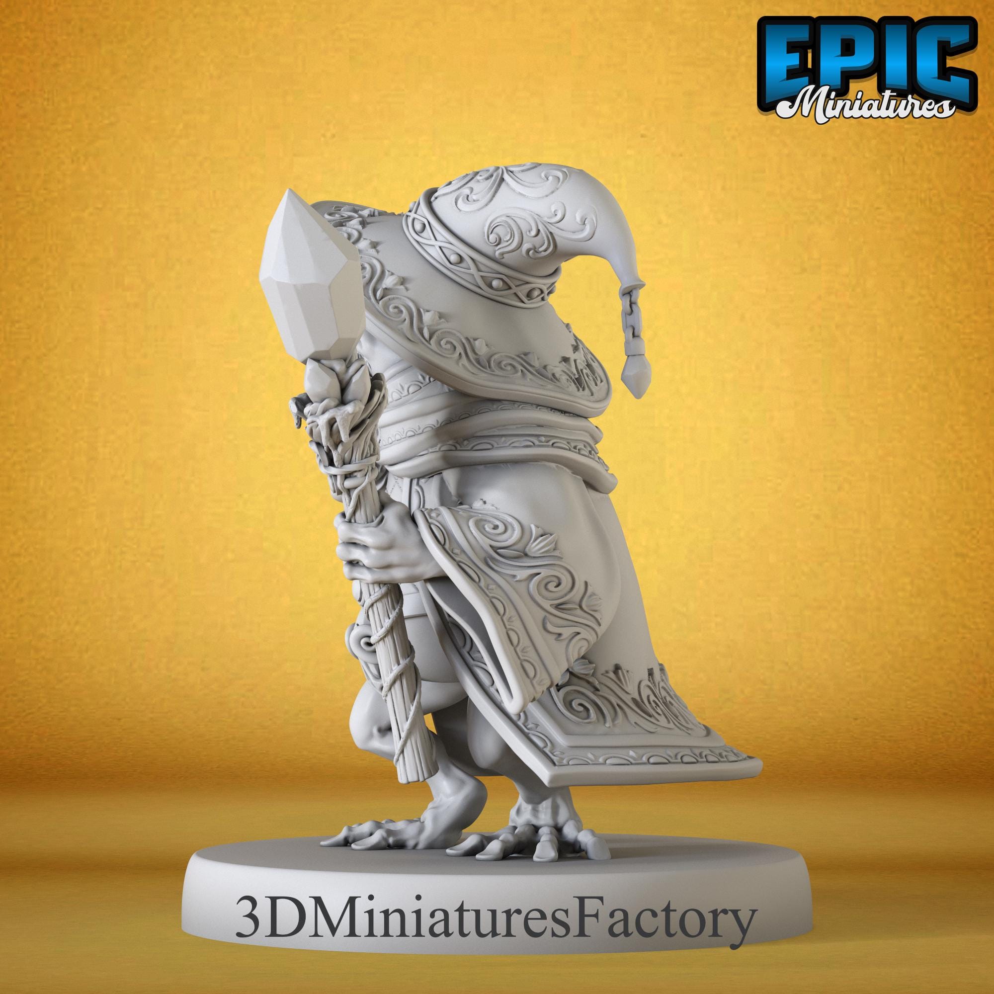 Miniature | Frog Wizard Spell - Player Dnd Miniature for Tabletop Games ...