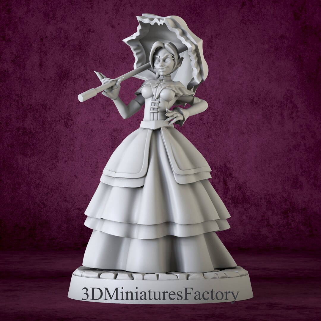 Miniature Vampire Countess Dnd Miniature for Tabletop Games Premium Dnd ...