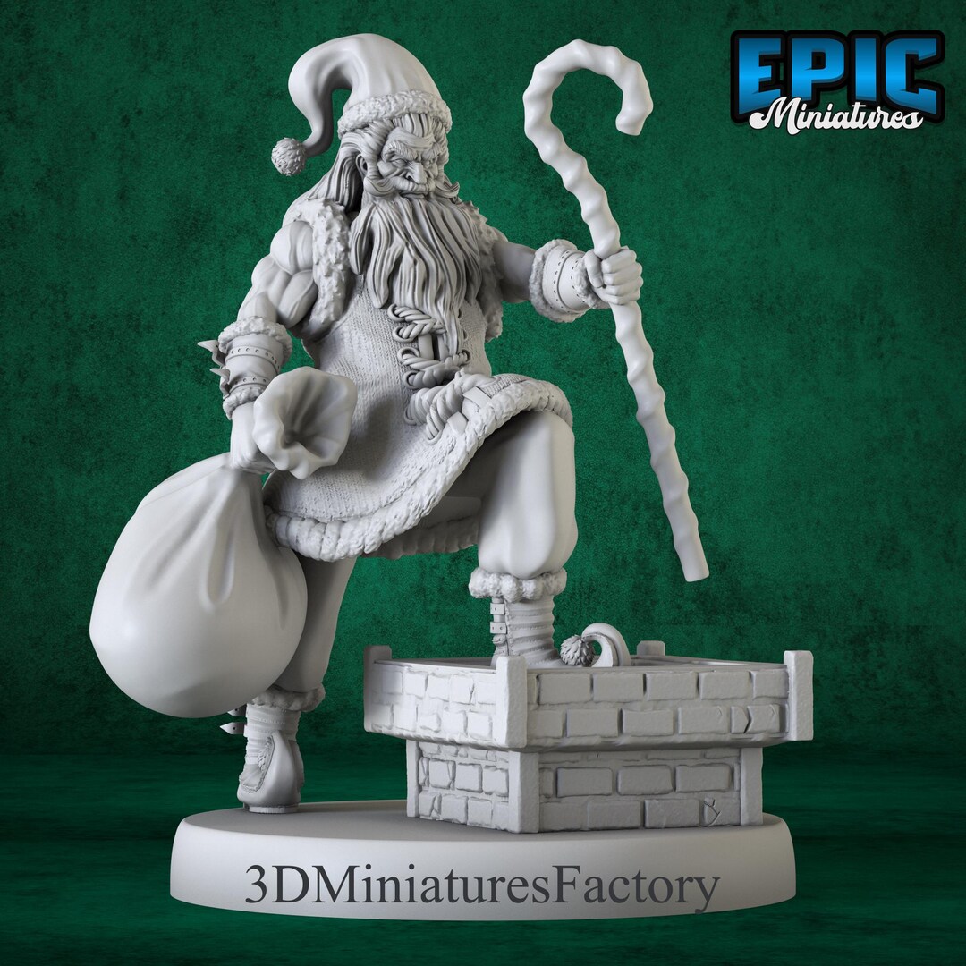 Miniature | Santa Claus Chimney - Player Dnd Miniature for Tabletop ...