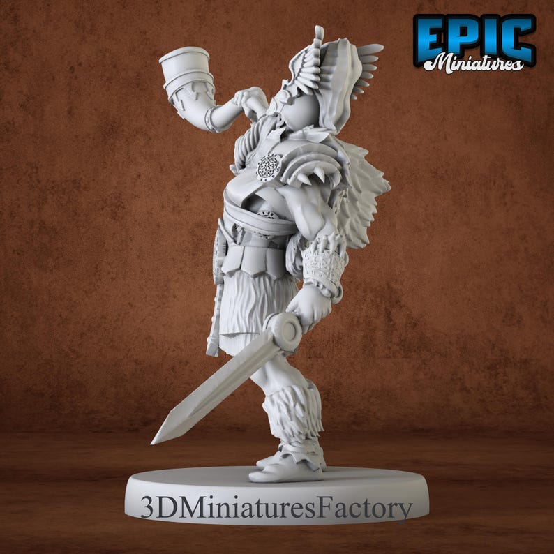 Miniature | Norse God Heimdall Horn - Dnd Miniature for Tabletop Games ...