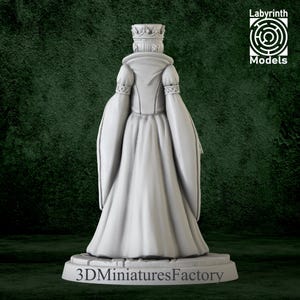 Queen Miniature From 28mm to 75mm Dnd Miniature for Tabletop Games ...