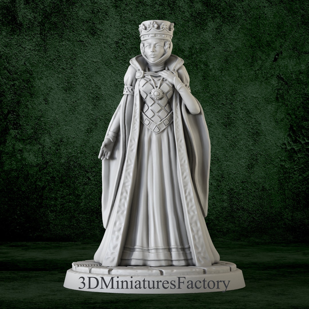 Queen Miniature From 28mm to 75mm Dnd Miniature for Tabletop Games ...