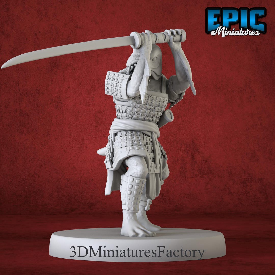 Miniature | Fish Folk Koi Tribe Ronin - Player Dnd Miniature for ...