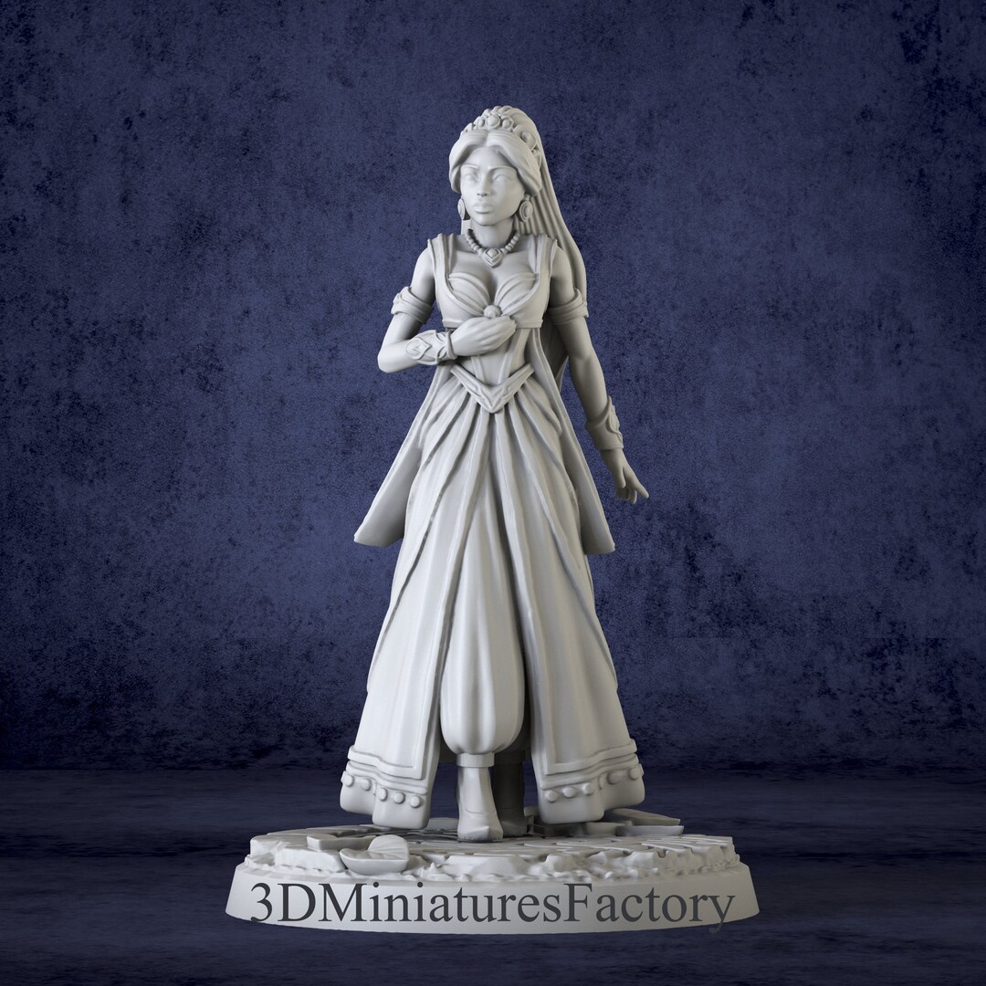 Miniature Princess of the East Dnd Miniature for Tabletop Games Premium ...