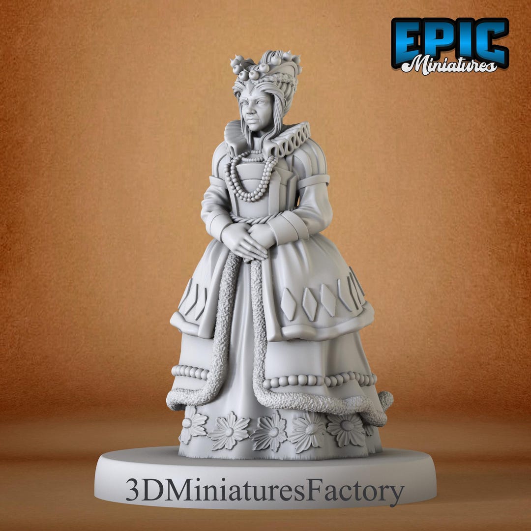 Miniature | Noble Queen - Dnd Miniature for Tabletop Games - Premium ...