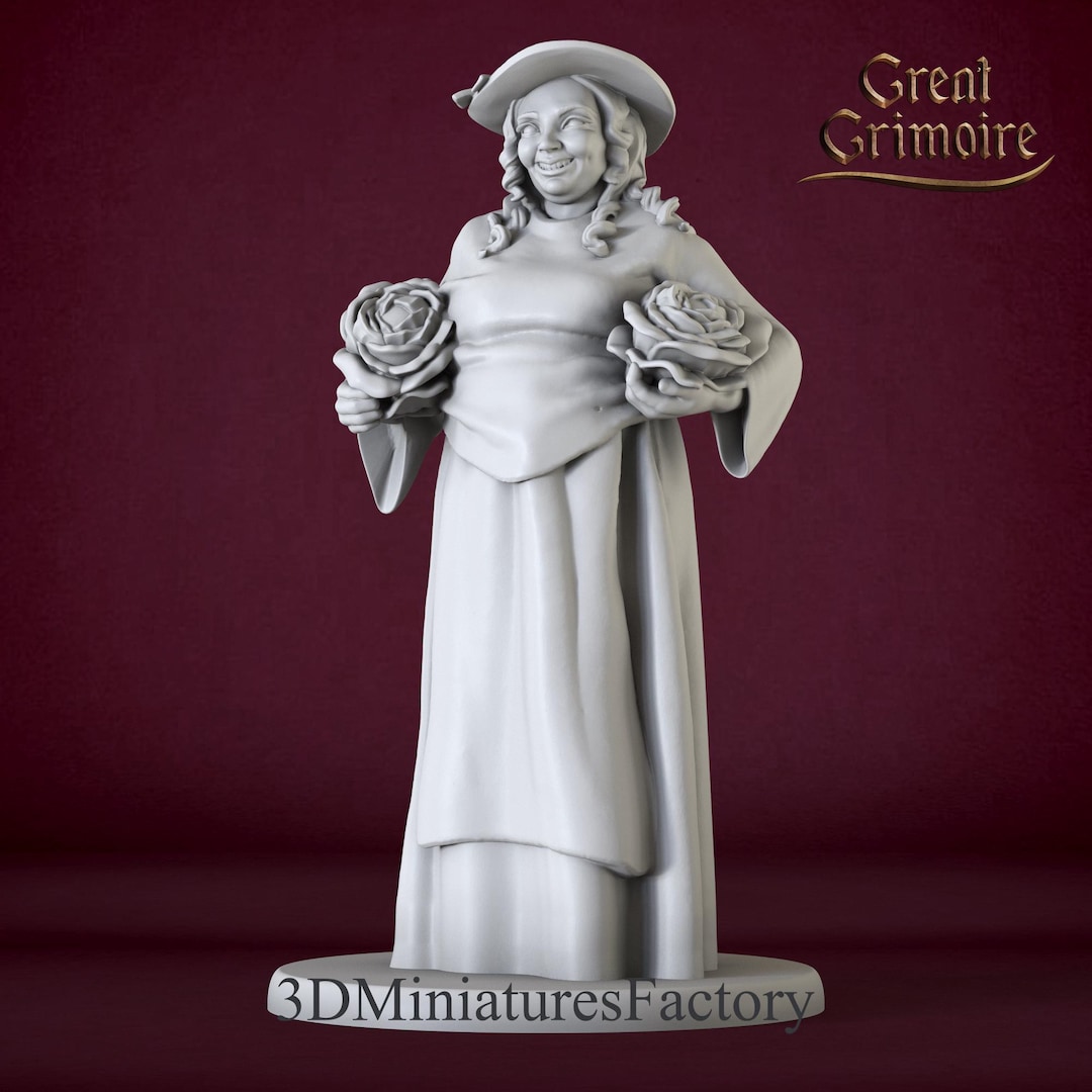 Miniature | Female Maria - Dnd Miniature for Tabletop Games - Premium ...