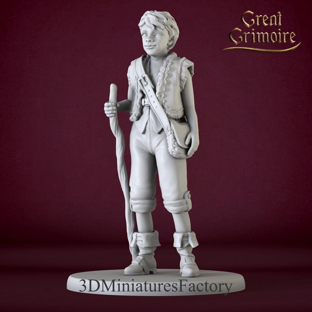 Miniature | Villager Litttle Boy Alwin - Dnd Miniature for Tabletop ...