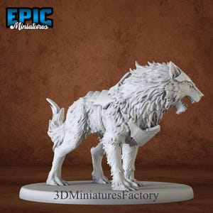 Miniature | Fenrir Wolf Armored - Dnd Miniature for Tabletop Games ...