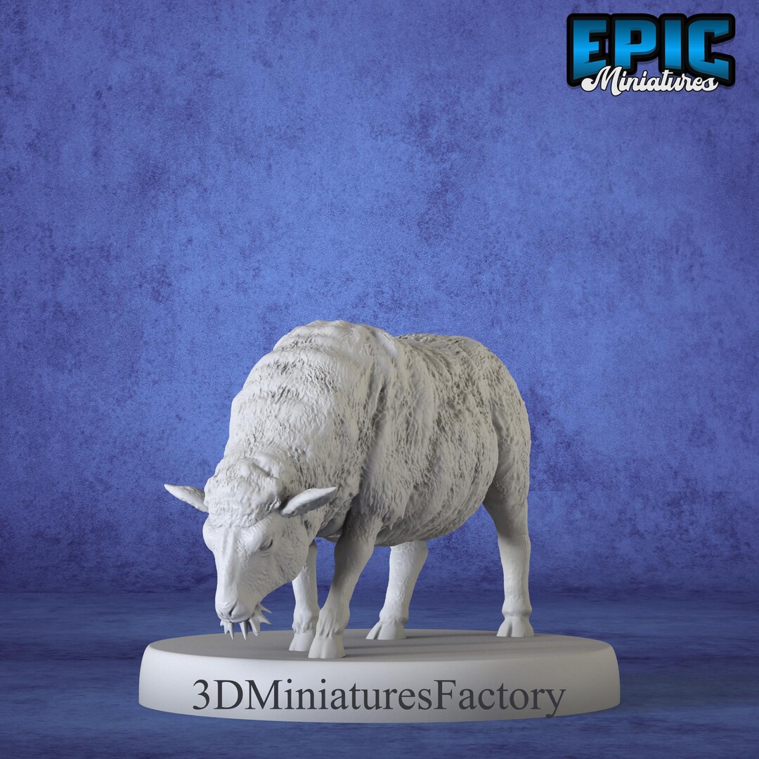 Sheep Miniature - 3D Printed Resin Figure for Dnd and Tabletop Rpgs - Etsy