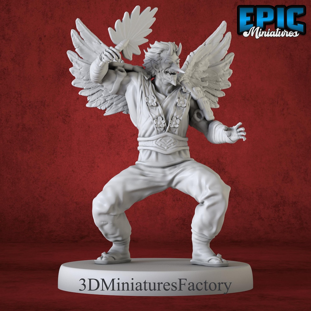 Miniature | Tengu Fan - Player Dnd Miniature for Tabletop Games ...