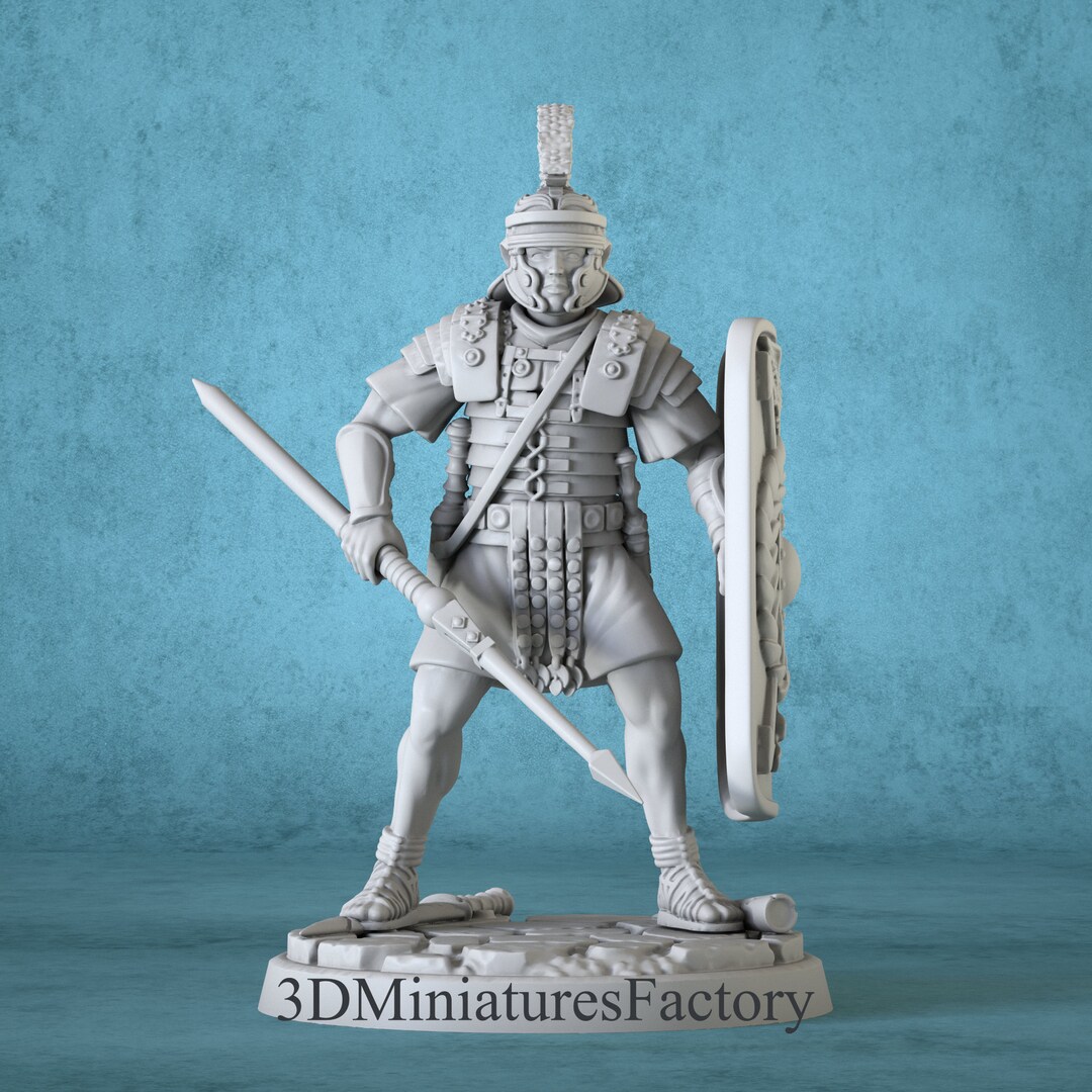 Miniature Roman Legionary With Manica 3 Dnd Miniature for Tabletop ...