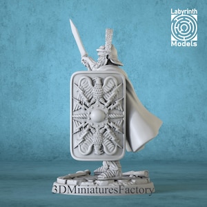 Dnd Miniature | Roman Legionary Centurion - 3D Printed Figurine for ...