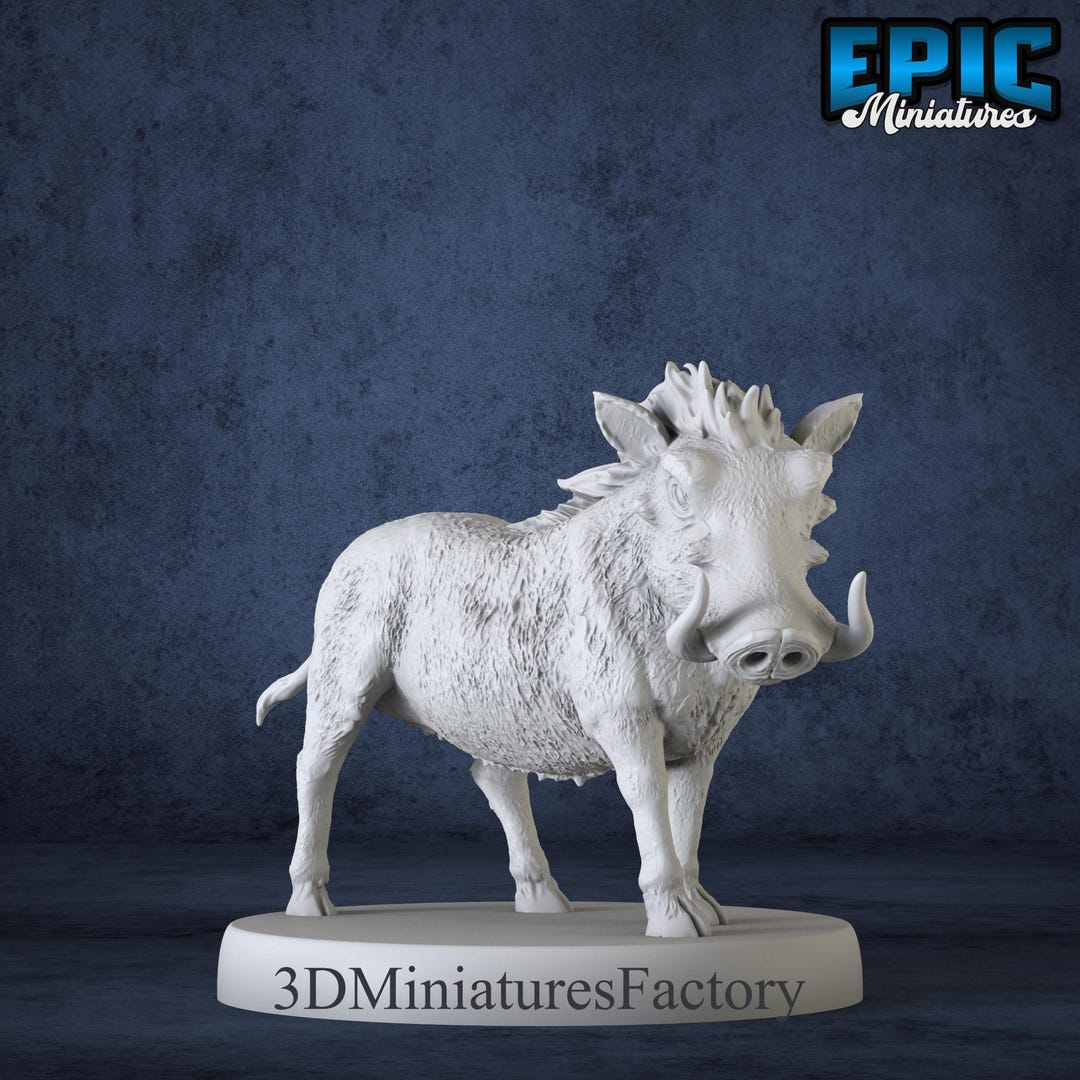 Miniature | Warthog Attention - Dnd Miniature for Tabletop Games ...