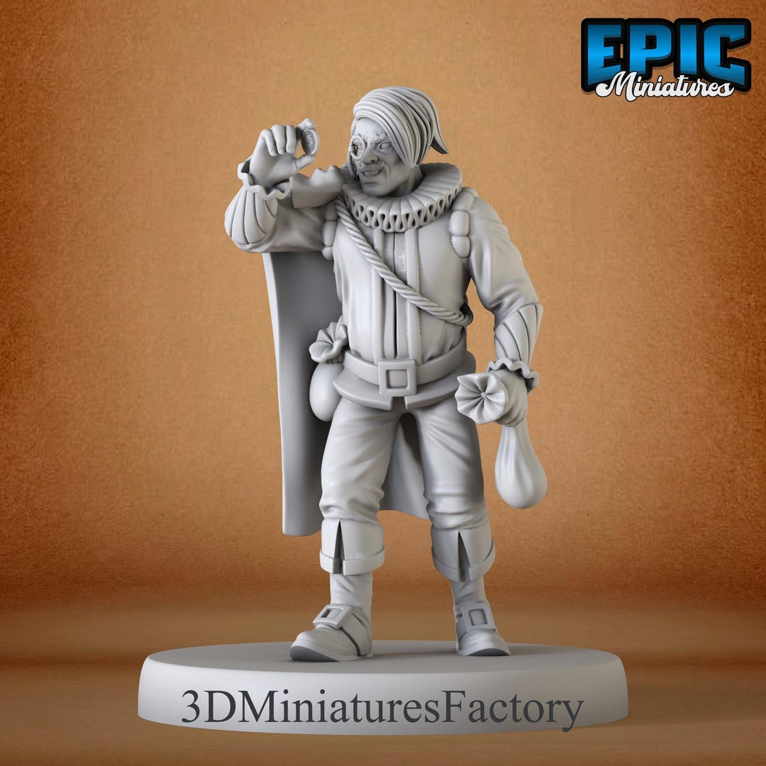 Miniature Noble Banker - Dnd Miniature for Tabletop Games - Etsy