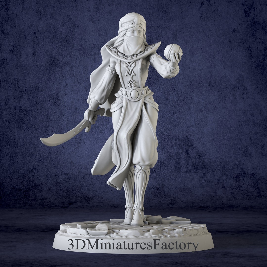 Miniature Sword Dancer Enchantress From the East Dnd Miniature for ...