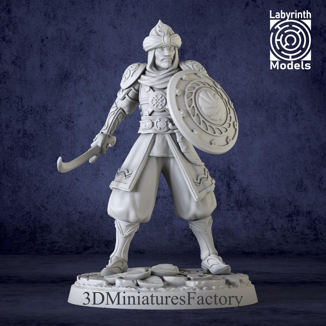 Miniature | City Guard From the East - Dnd Miniature for Tabletop Games ...