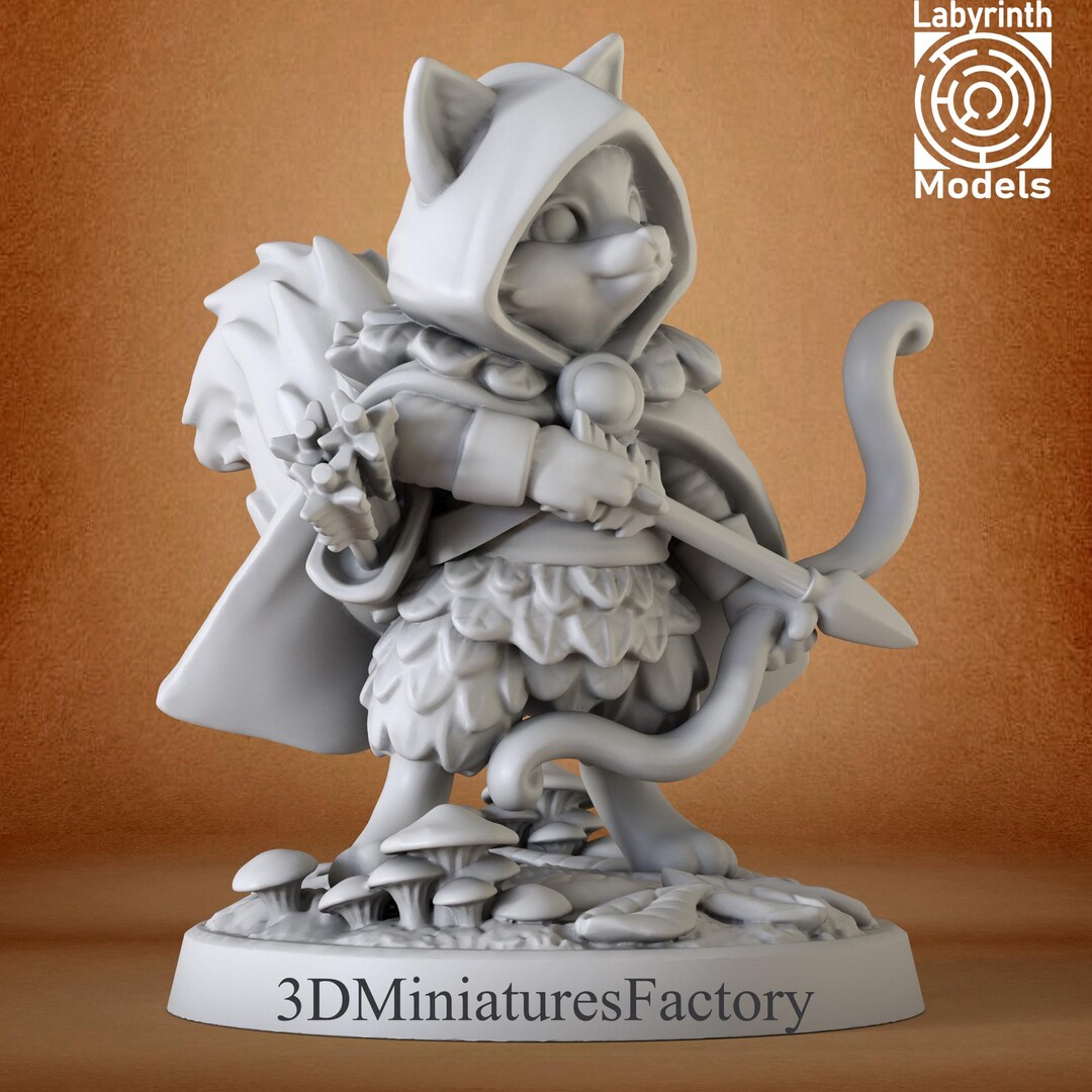 Miniature Forest Vulpine 5 Dnd Miniature for Tabletop Games Premium Dnd Miniature Dungeons and ...