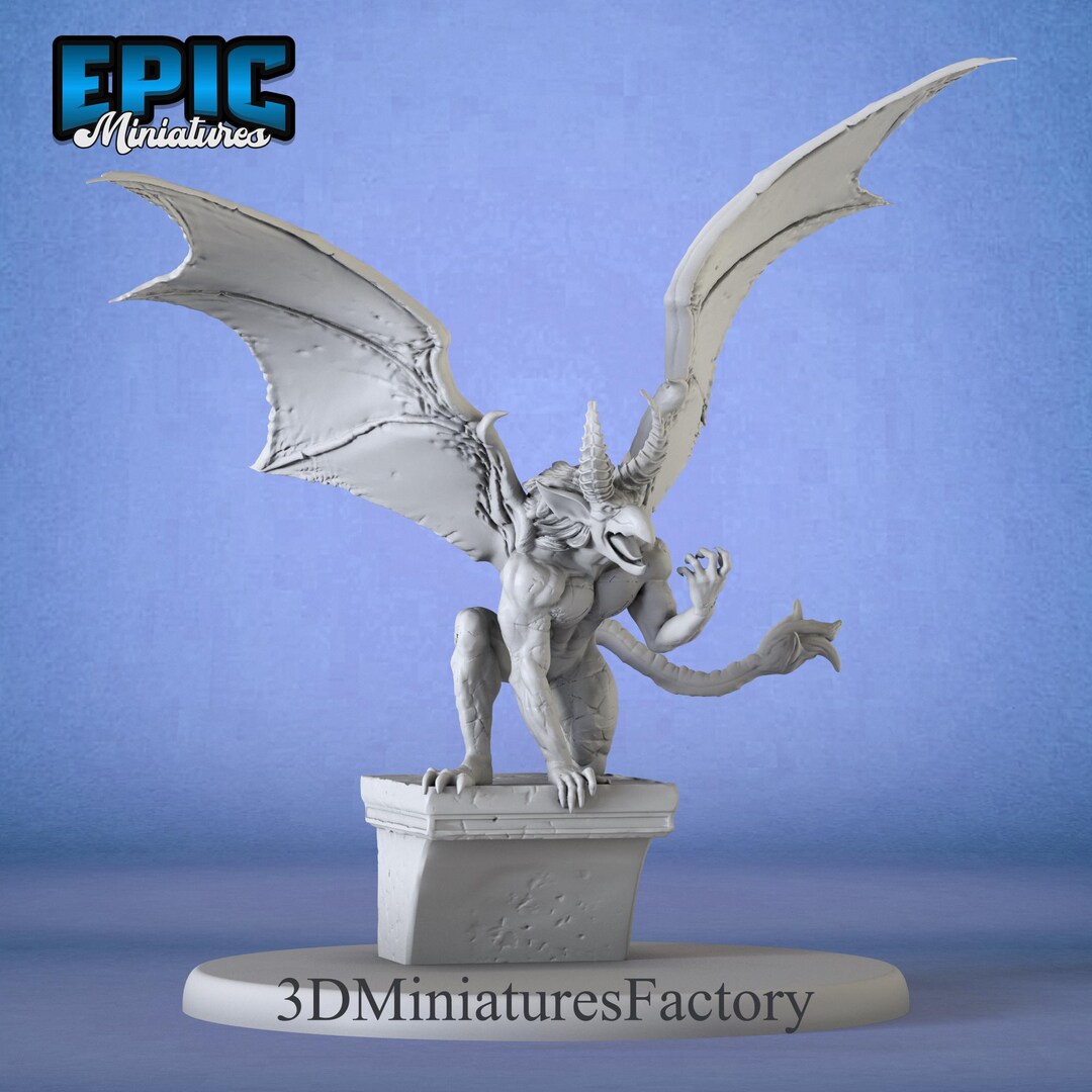 Miniature Gargoyle Miniature Dnd Miniature for Tabletop Games Premium ...